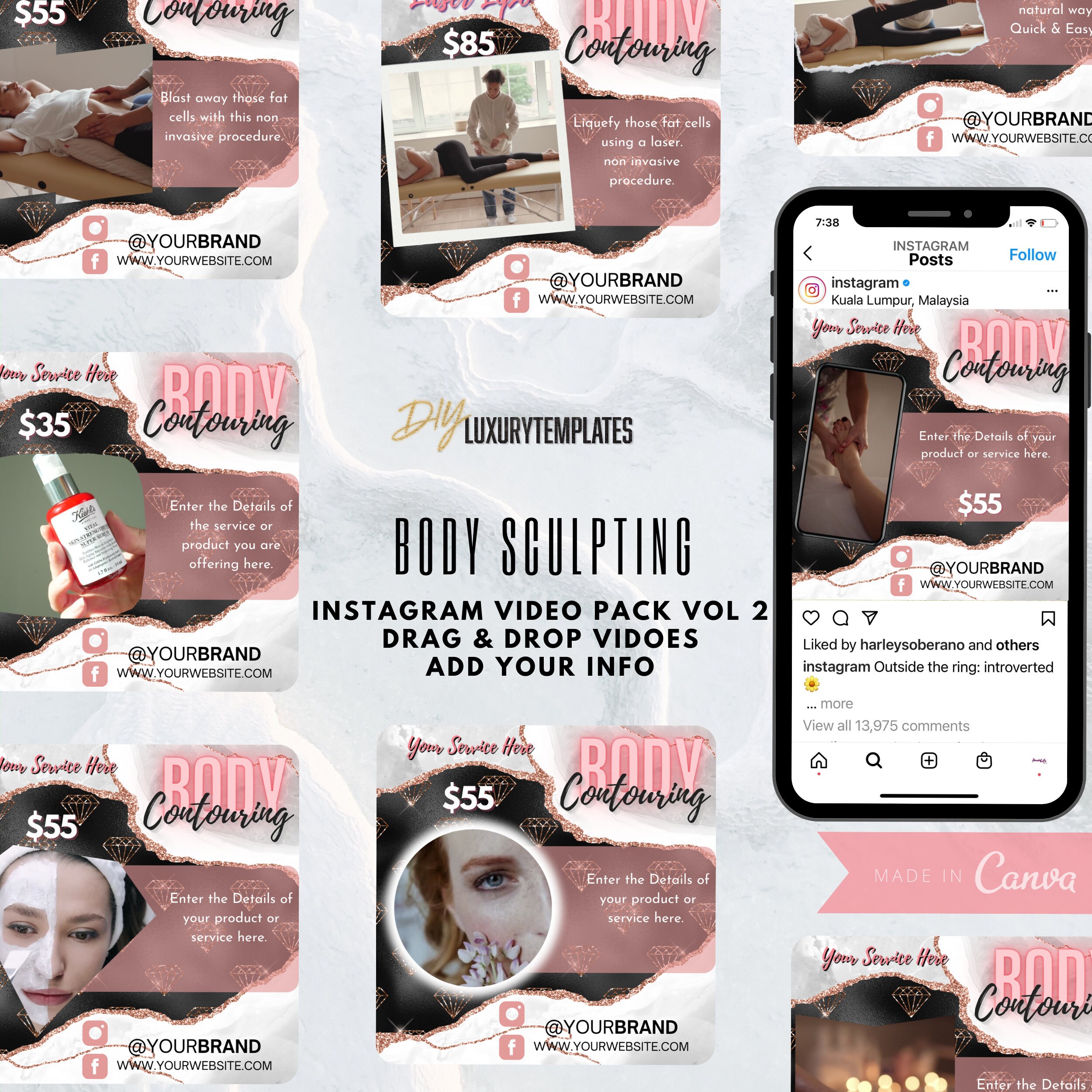 Body Sculpting Animated Flyer VOL 2 Body Contouring Flyer - Etsy