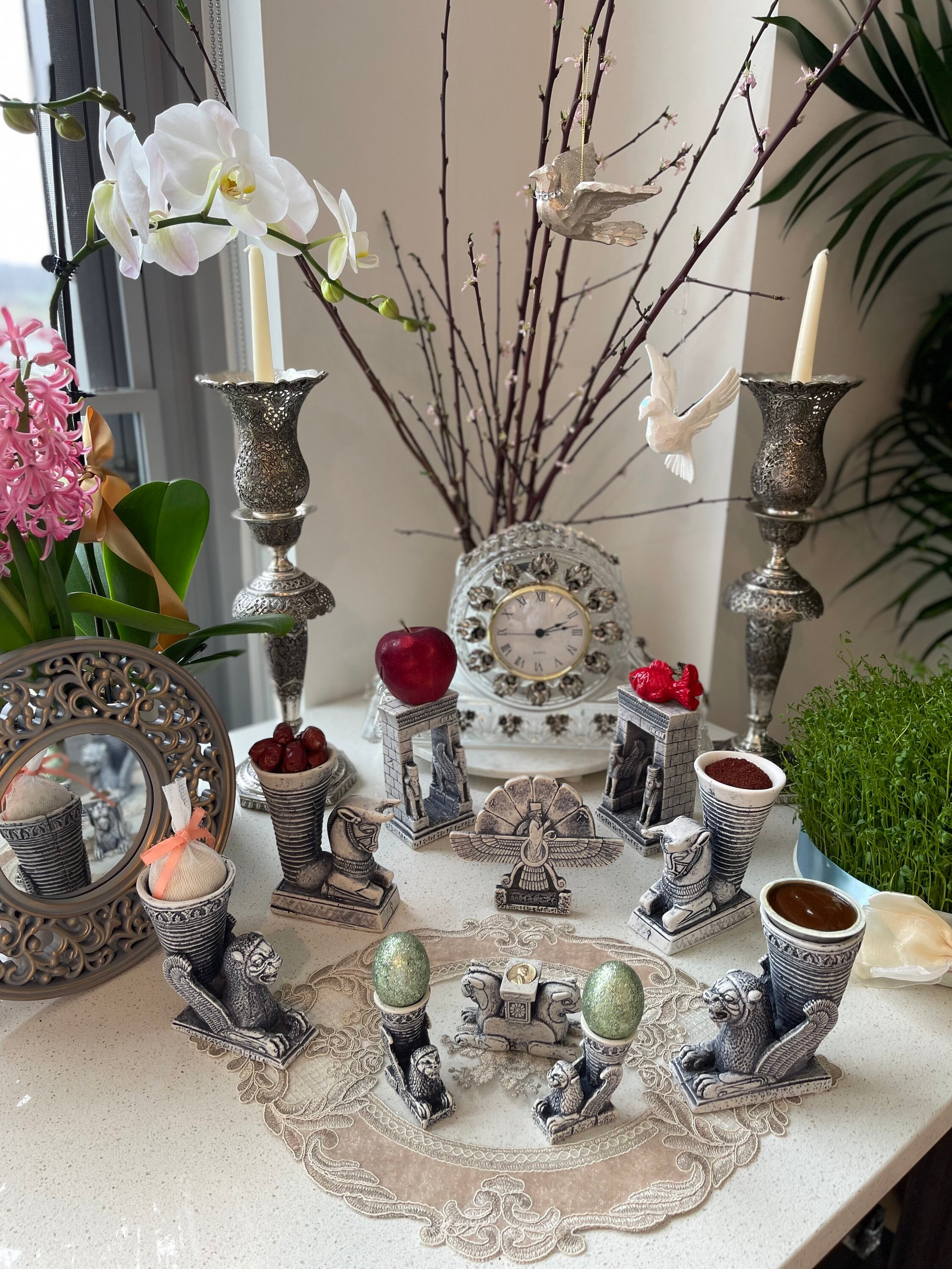 9-piece Haft Seen Statue Set: Ancient Persian Nowruz Decor - Etsy