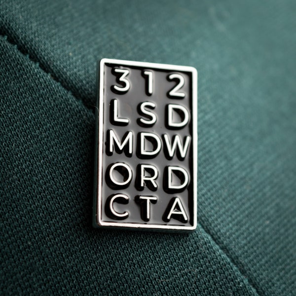 Chicago Enamel Pin - Etsy