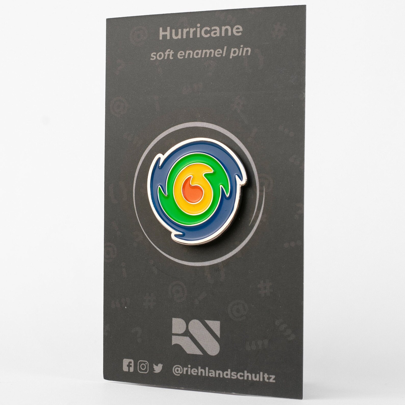 Hurricane Enamel Pin - Etsy