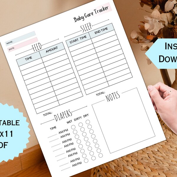 Toddler Daily Report - Etsy