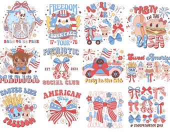 Coquette American Flag PNG 4th of July Sublimation Digital Download - Etsy