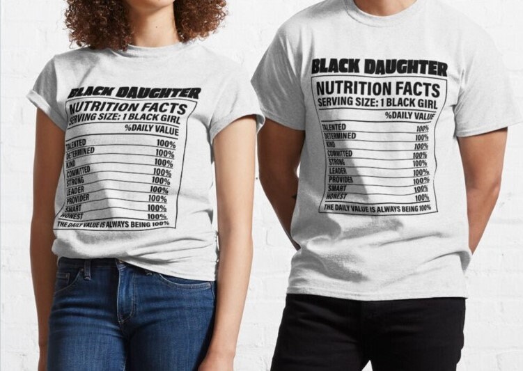 Black Daughter Nutrition Facts, Black History Month Svg/png/jpg ...