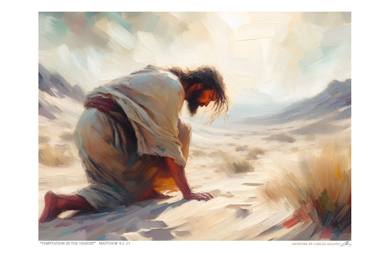 Temptation in the Desert, Giclee Art Print - Etsy