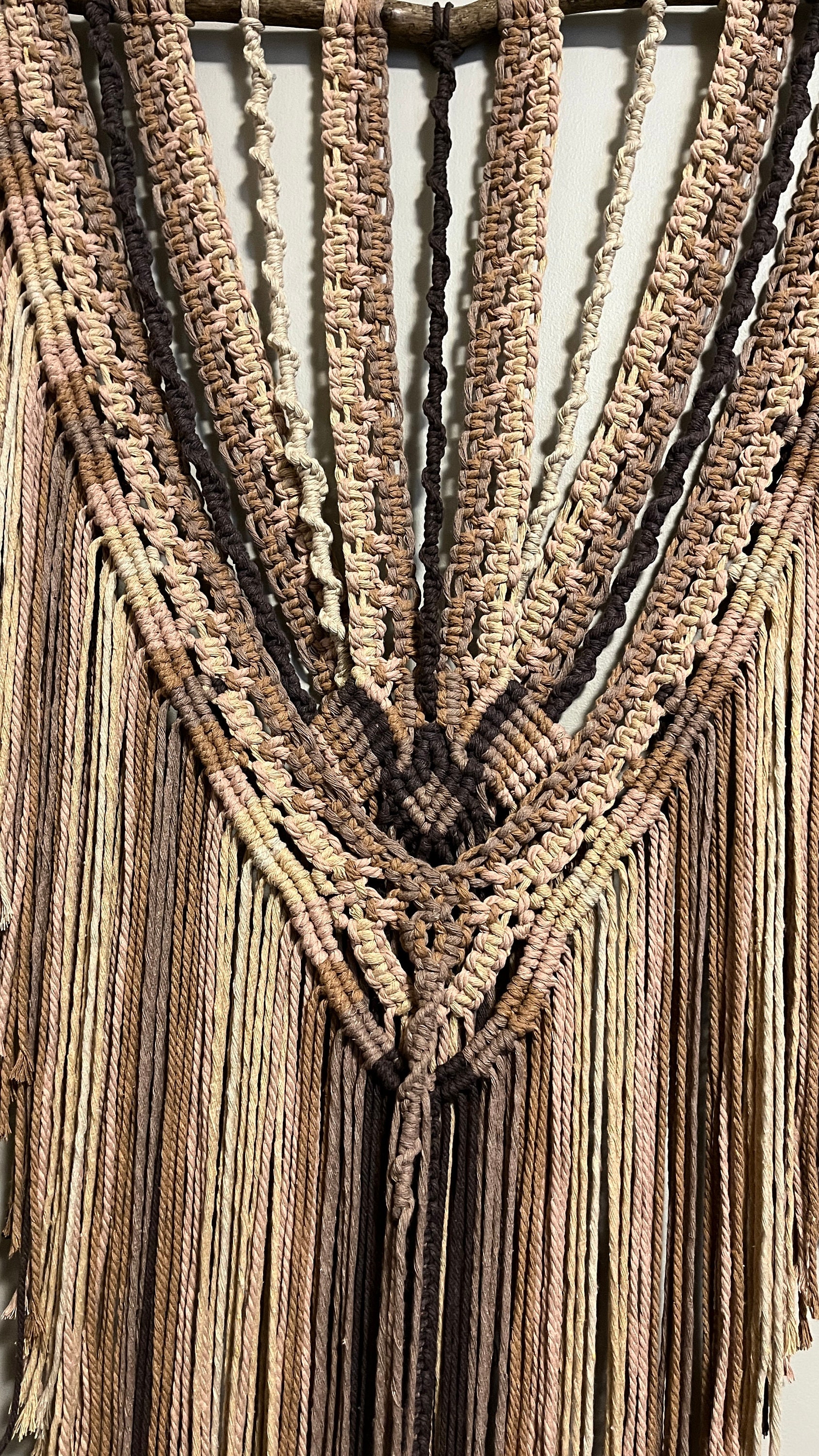 Long Macrame Wall Hanger - Etsy