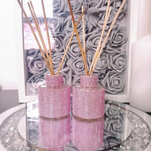 2x Pink Bling Reed Diffuser,fragrance Reed Diffuser,luxury Home Decor ...
