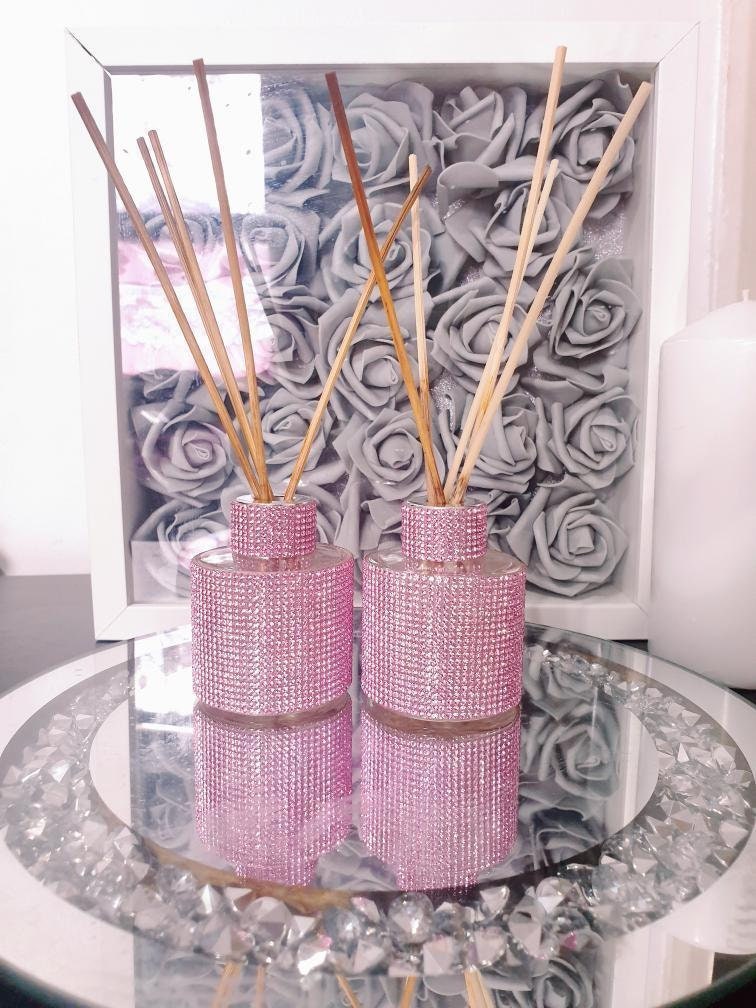 2x Pink Bling Reed Diffuserfragrance Reed Diffuserluxury | Etsy