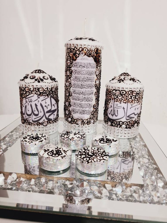 Islamic Candle Gift Sethenna Candle 8piece Ayatul Kursi | Etsy