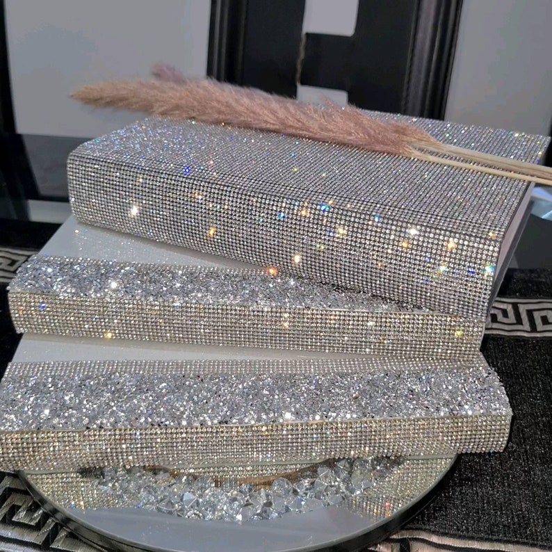 Luxury Bling Books Stackedtable Decoration Bokspersonalised - Etsy