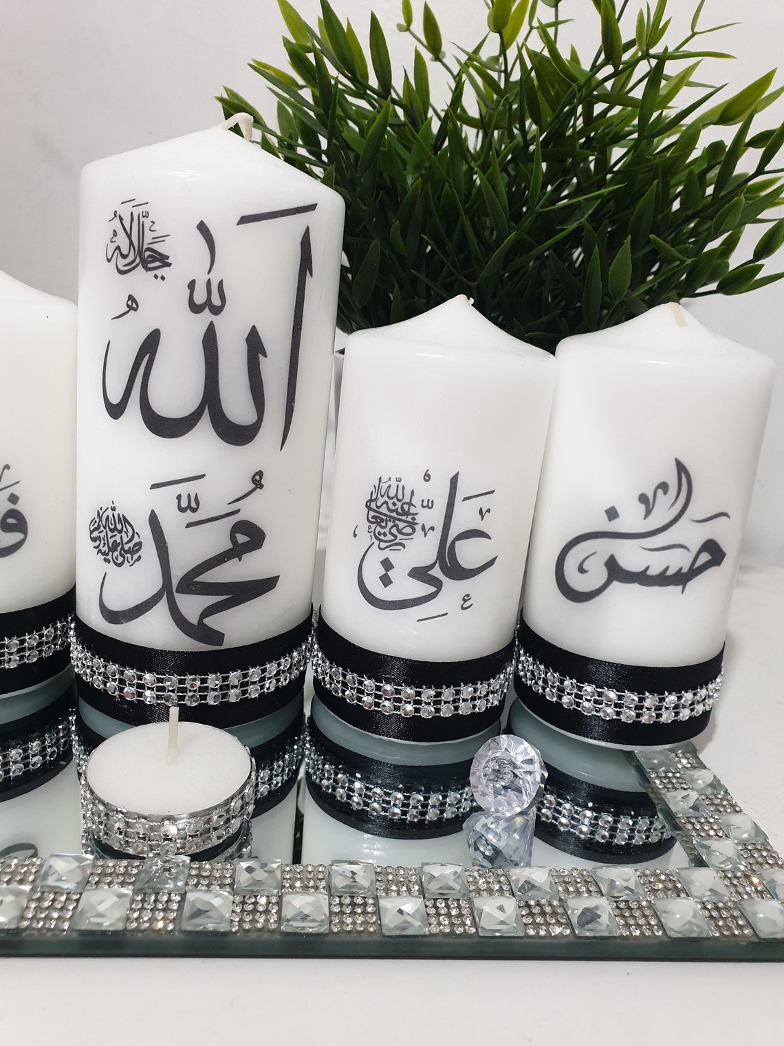 5 Panjatan Pak Candlesislamic Home Decormuharam Candlesshia - Etsy