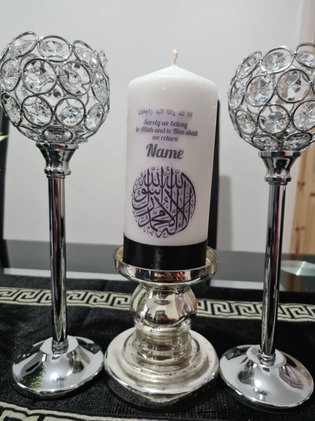Rip Memorial Candle,custom Candle,arbic and English Funeral Candle ...