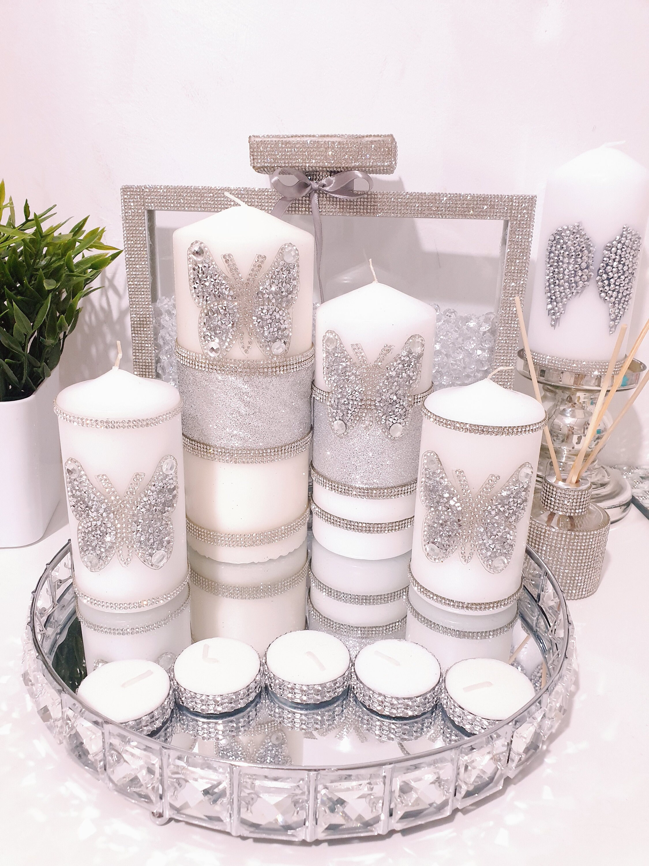 Luxury Bling Candlesluxury Home Decorationjewelry Decorated - Etsy