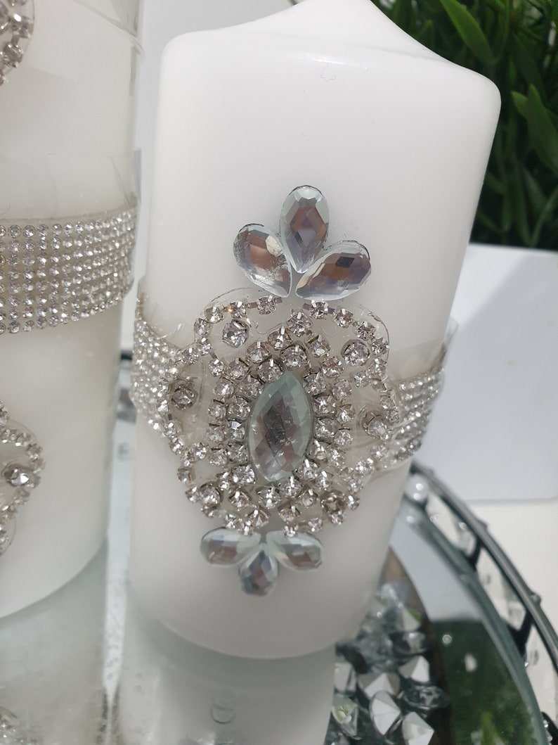 Luxury Bling Pillar Candles,jewel Decorated Candles,christmas ...