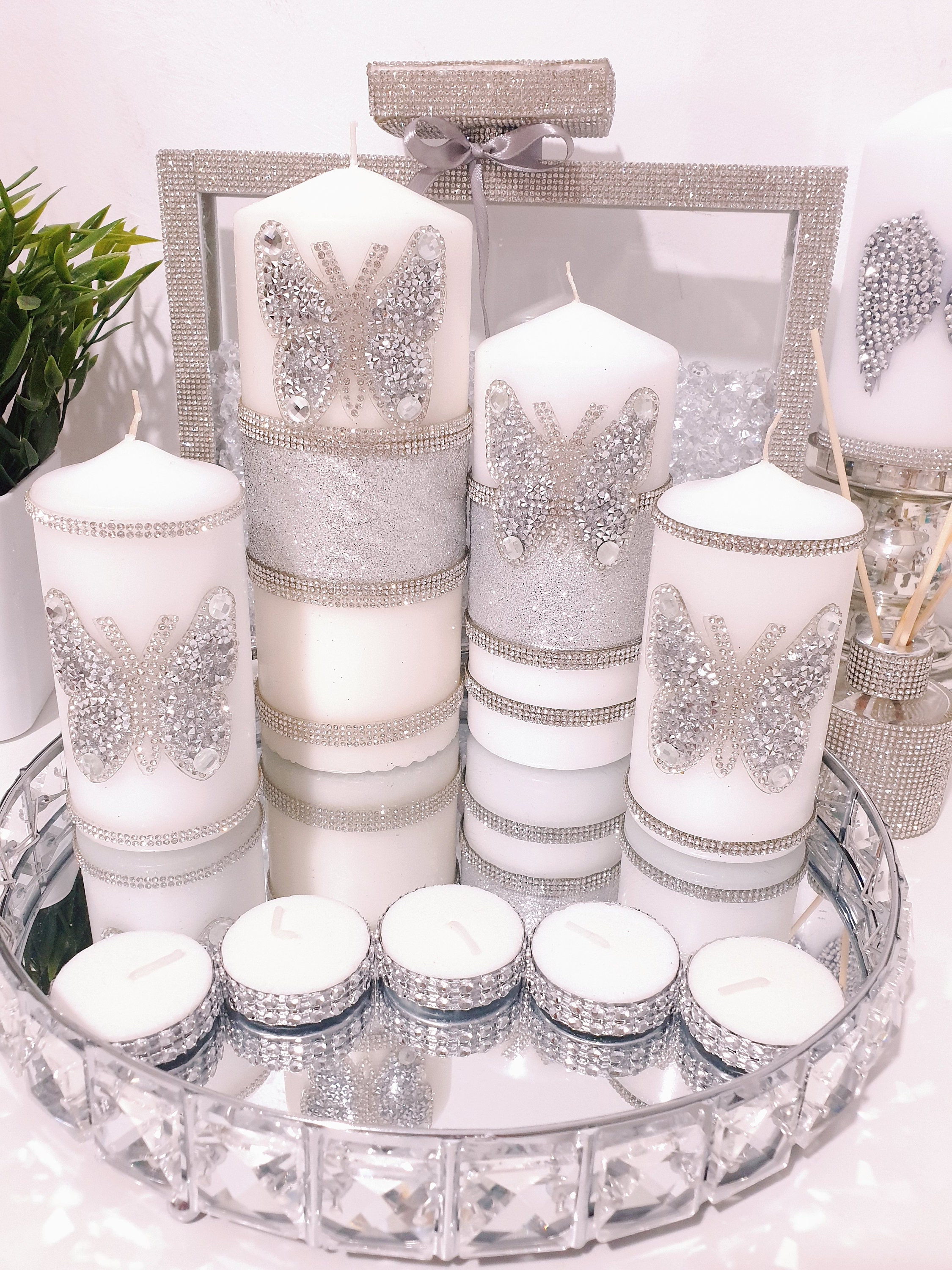 Luxury Bling Candlesluxury Home Decorationjewelry Decorated - Etsy