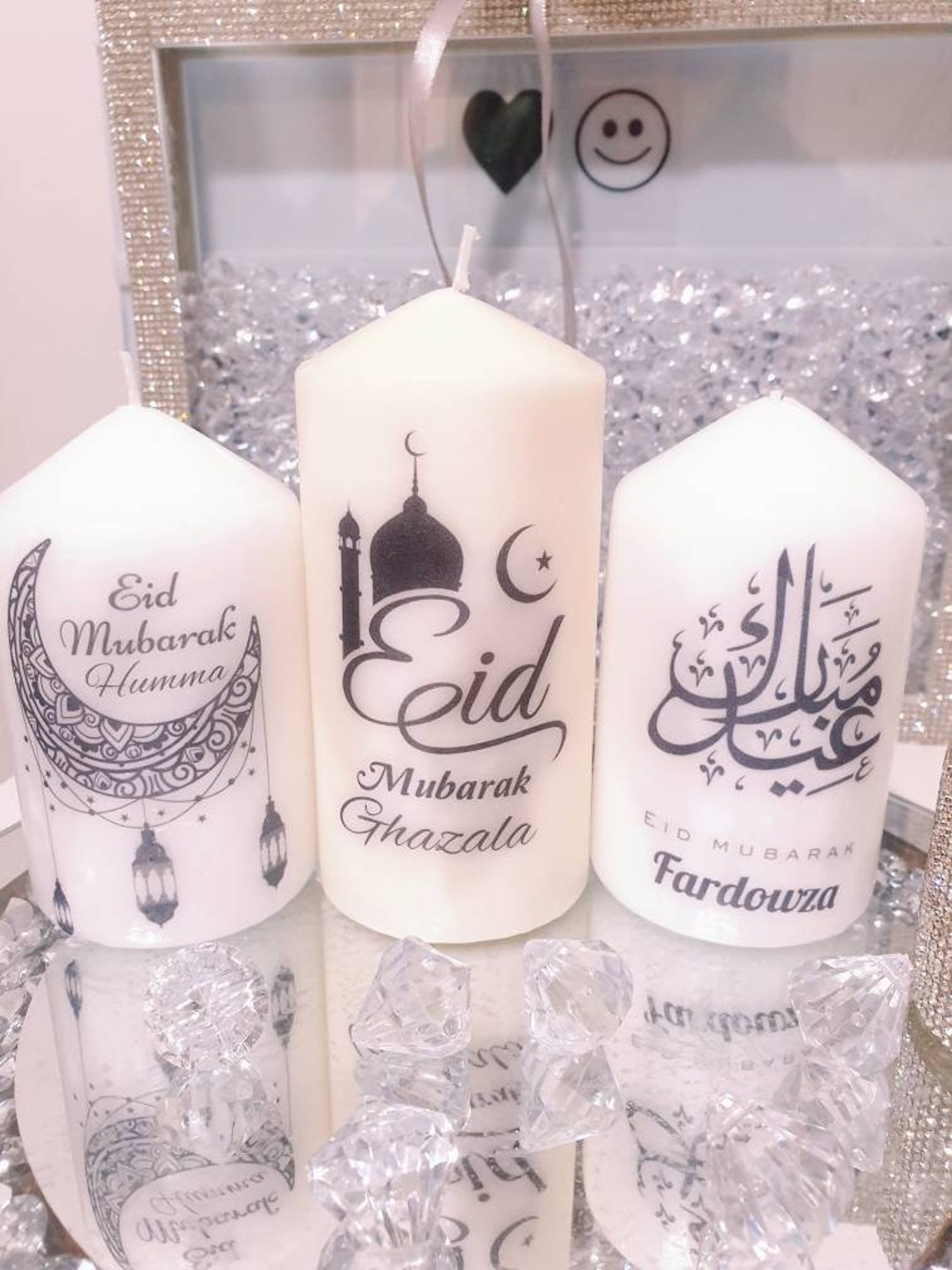Eid Mubarak Candle,eid Gift Islamic Candle,personalised Eid Candle Gift ...
