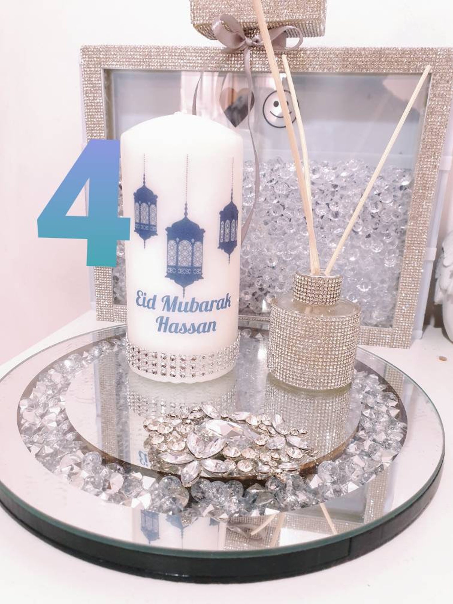 Eid Mubarak Candleeid Gift Islamic Candlepersonalised Eid | Etsy UK