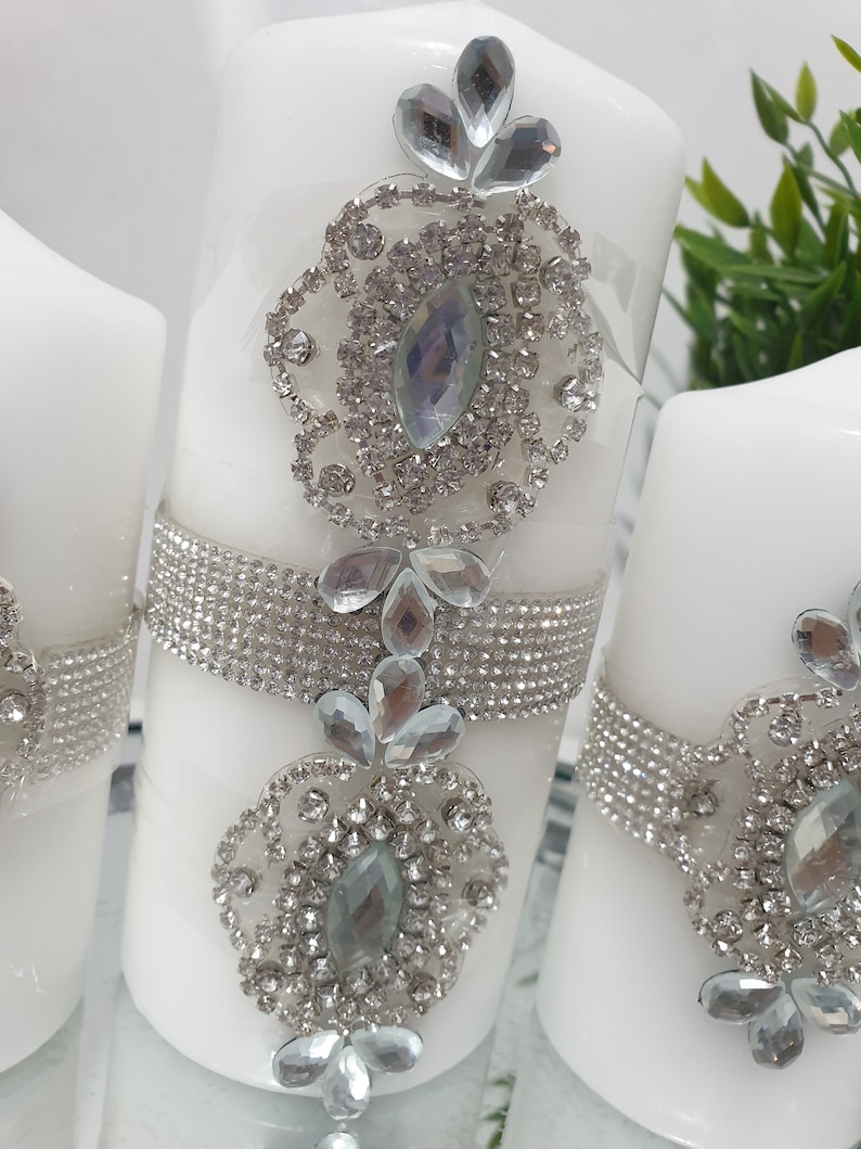 Luxury Bling Pillar Candles,jewel Decorated Candles,christmas ...