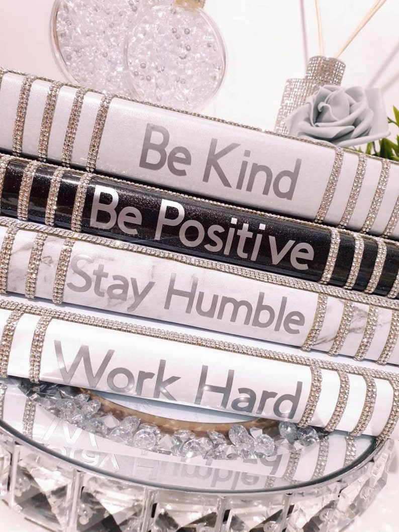 Glam Book Stack: Personalized Bling Books, Home Decor - Etsy