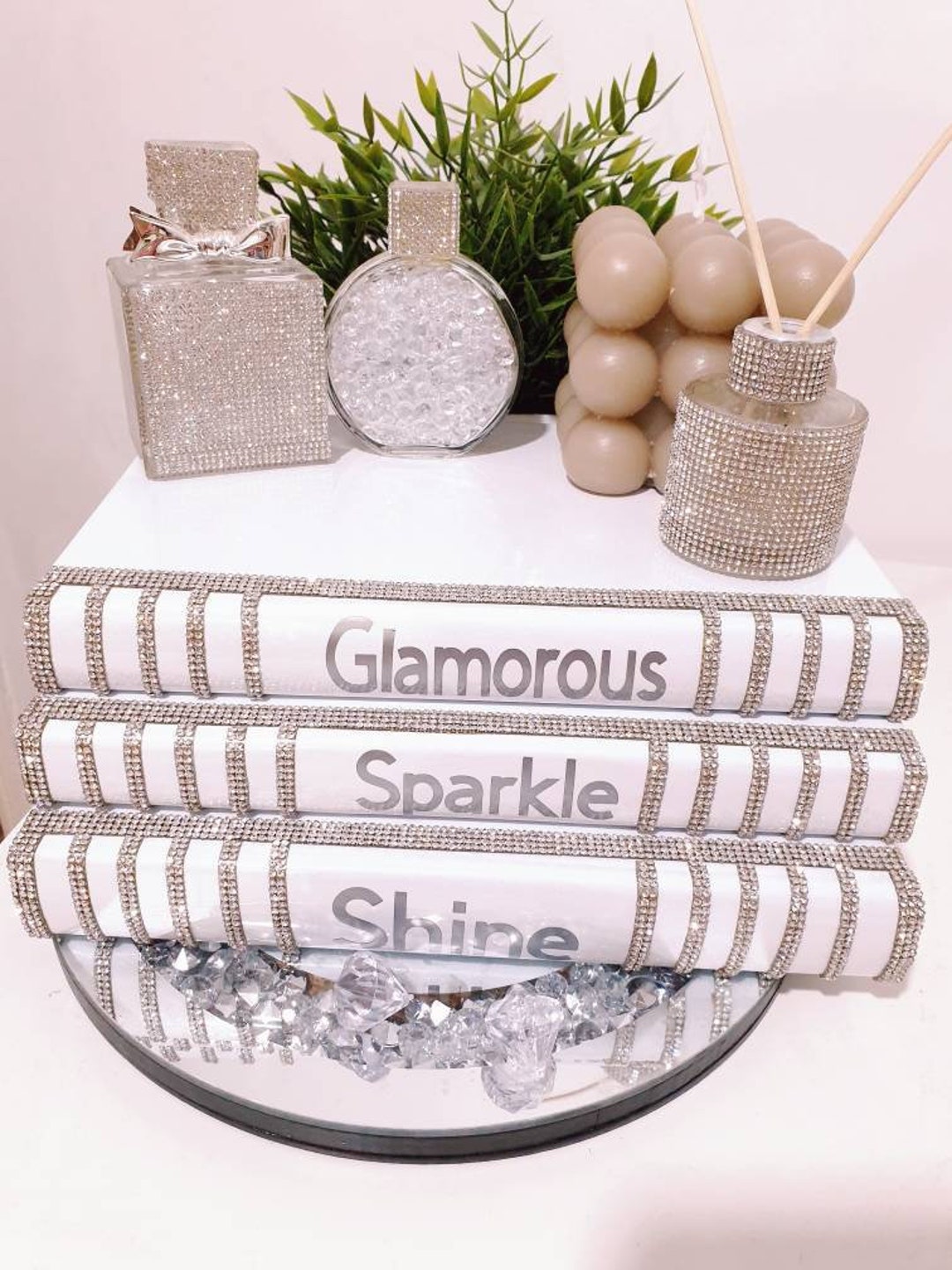 Luxury Bling Book Stack: Personalized Home Decor - Set of 3 - Etsy