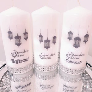 Ramadan/eid Mubarak Candle,ramadan/eid Gift Islamic Candle,personalised ...