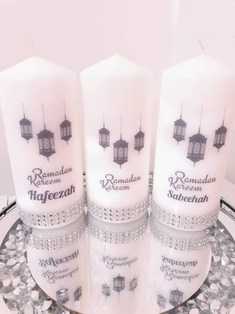 Ramadan/eid Mubarak Candle,ramadan/eid Gift Islamic Candle,personalised ...