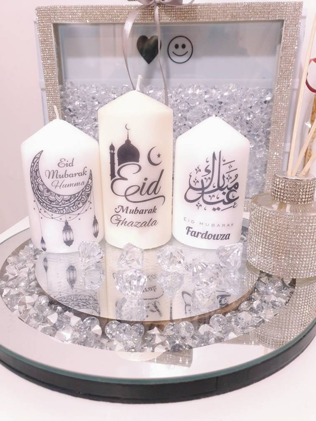 Eid Mubarak Candle,eid Gift Islamic Candle,personalised Eid Candle Gift ...