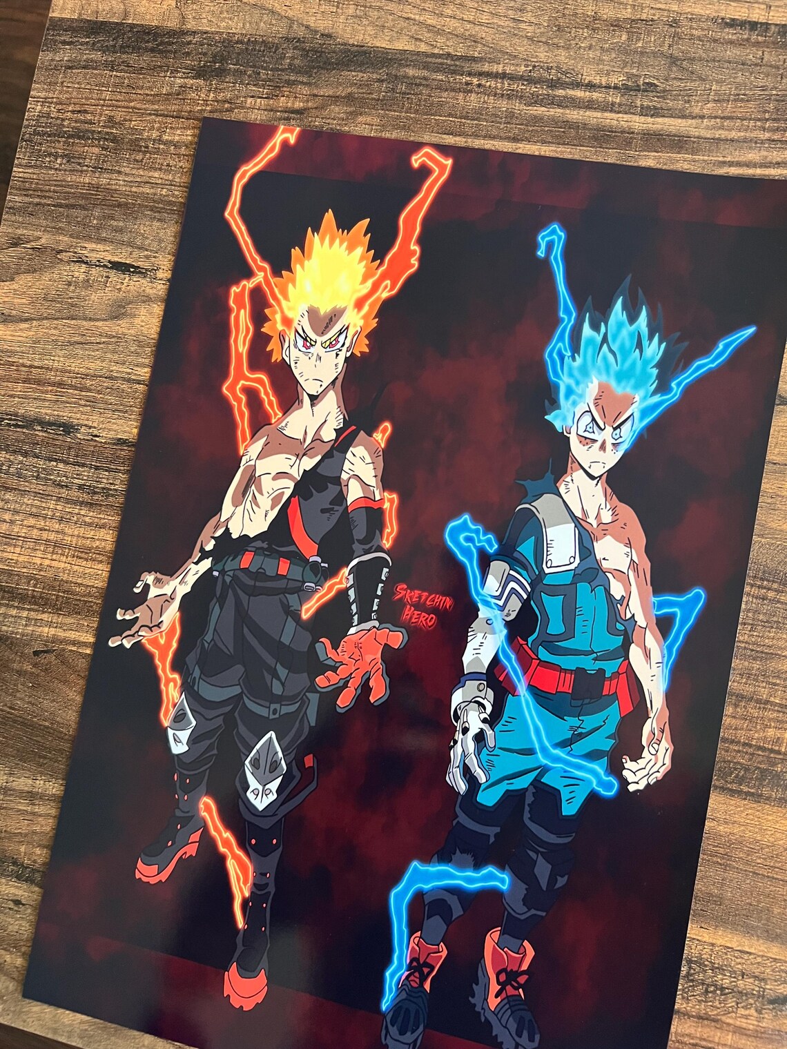 Anime Poster | My Hero Academia | OFA Deku AND Bakugo | Deku Wall Art ...