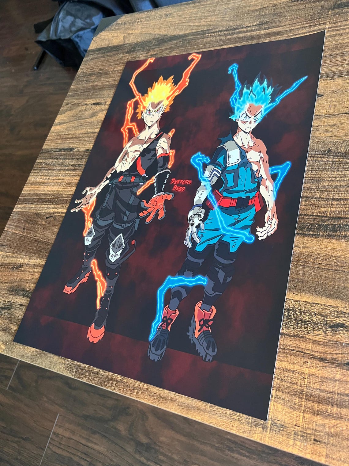 Anime Poster | My Hero Academia | OFA Deku AND Bakugo | Deku Wall Art ...