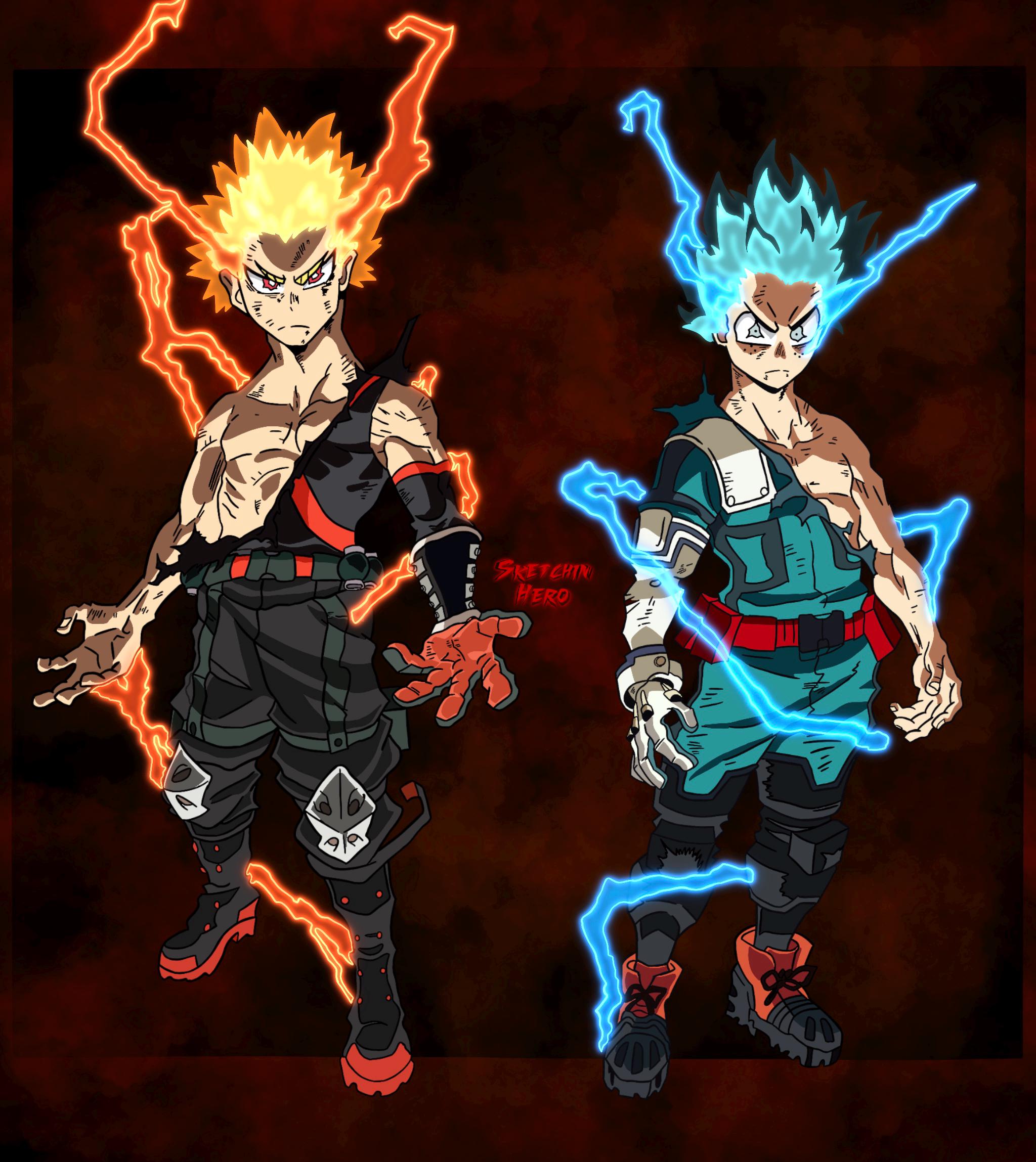 Anime Poster | My Hero Academia | OFA Deku AND Bakugo | Deku Wall Art ...