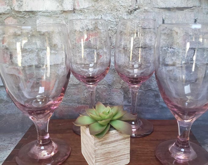Fostoria Navarre Pink Etched Crystal Stemware - Etsy