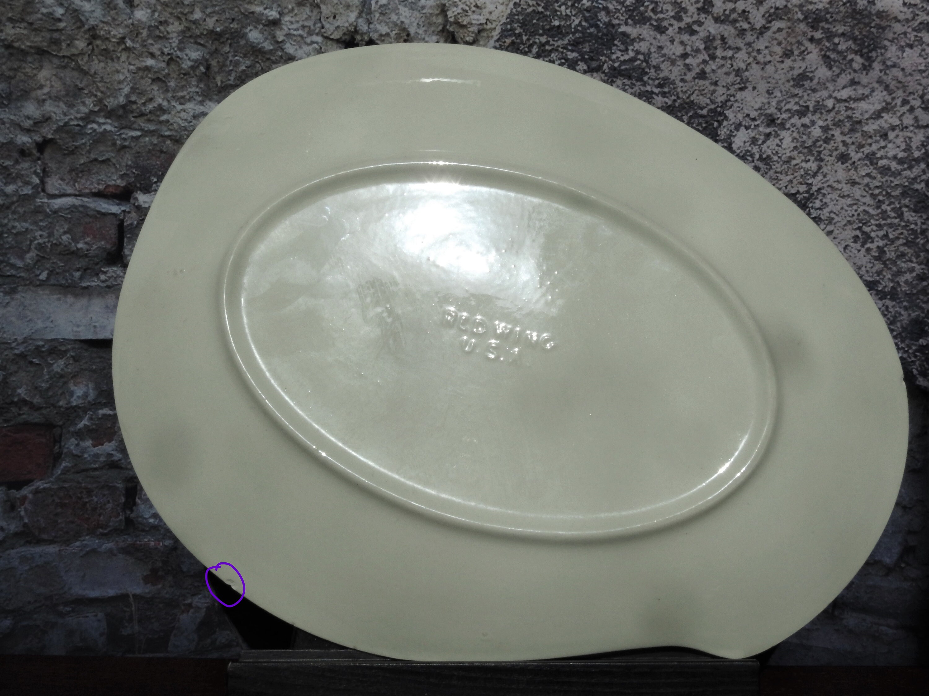 Red Wing Pottery Driftwood Serving Platter Tray Blue Dogwood - Etsy