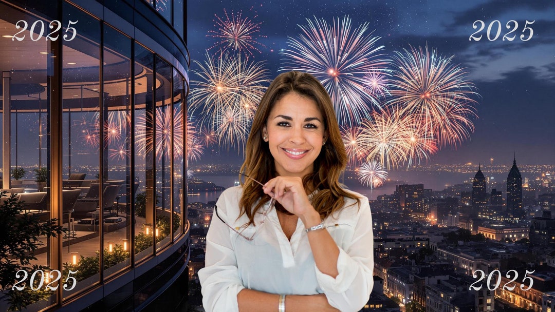 New Year's Zoom Background | Virtual Office New Year Background ...