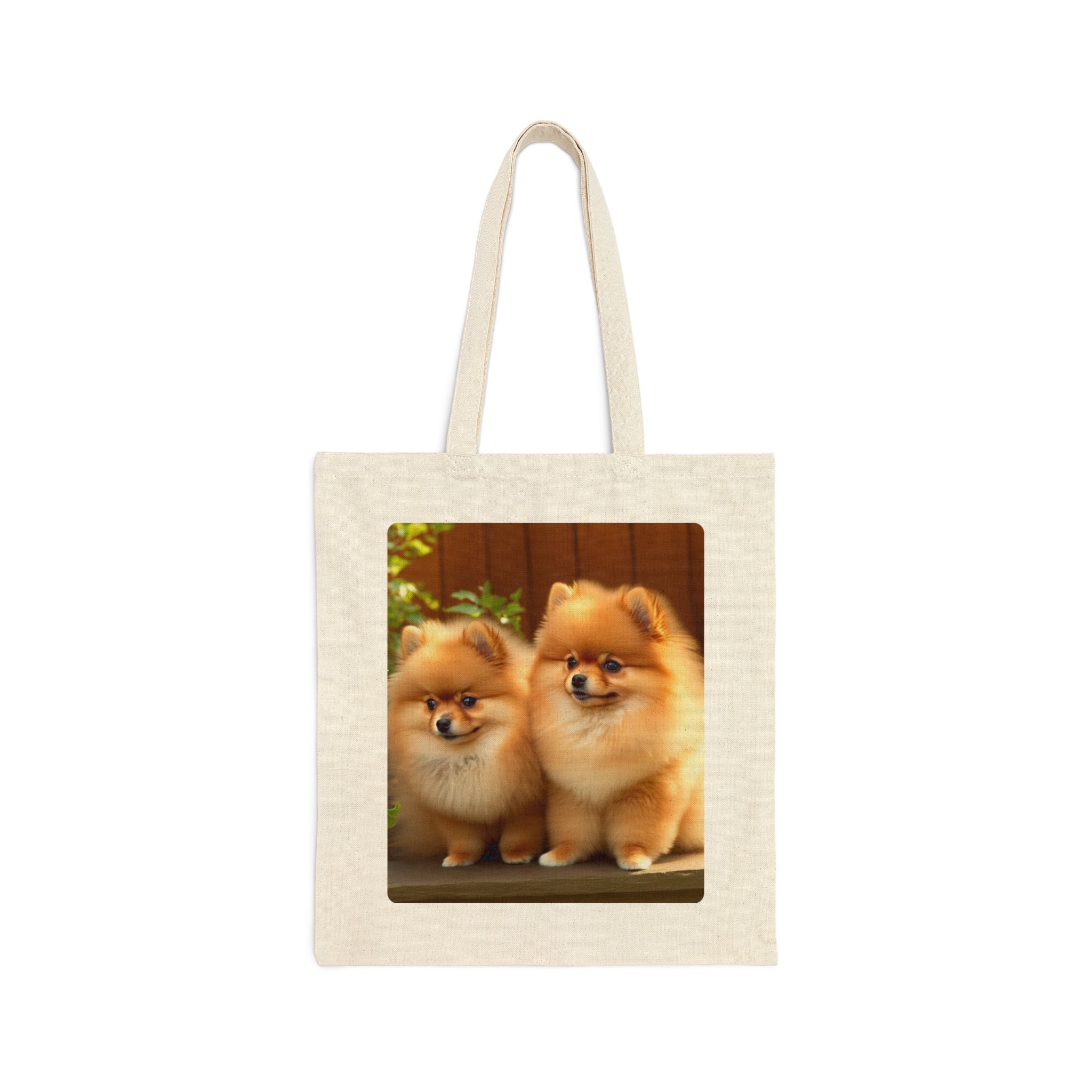 Twin Pomeranian Tote Bag, Pom Bag, Pom Fun, Totebag, Hobo Bag, Designer ...