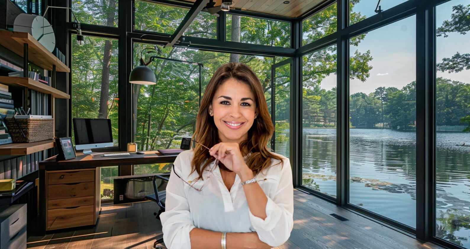 Zoom Background Lake | Virtual Office Background Lae | Lake Background ...