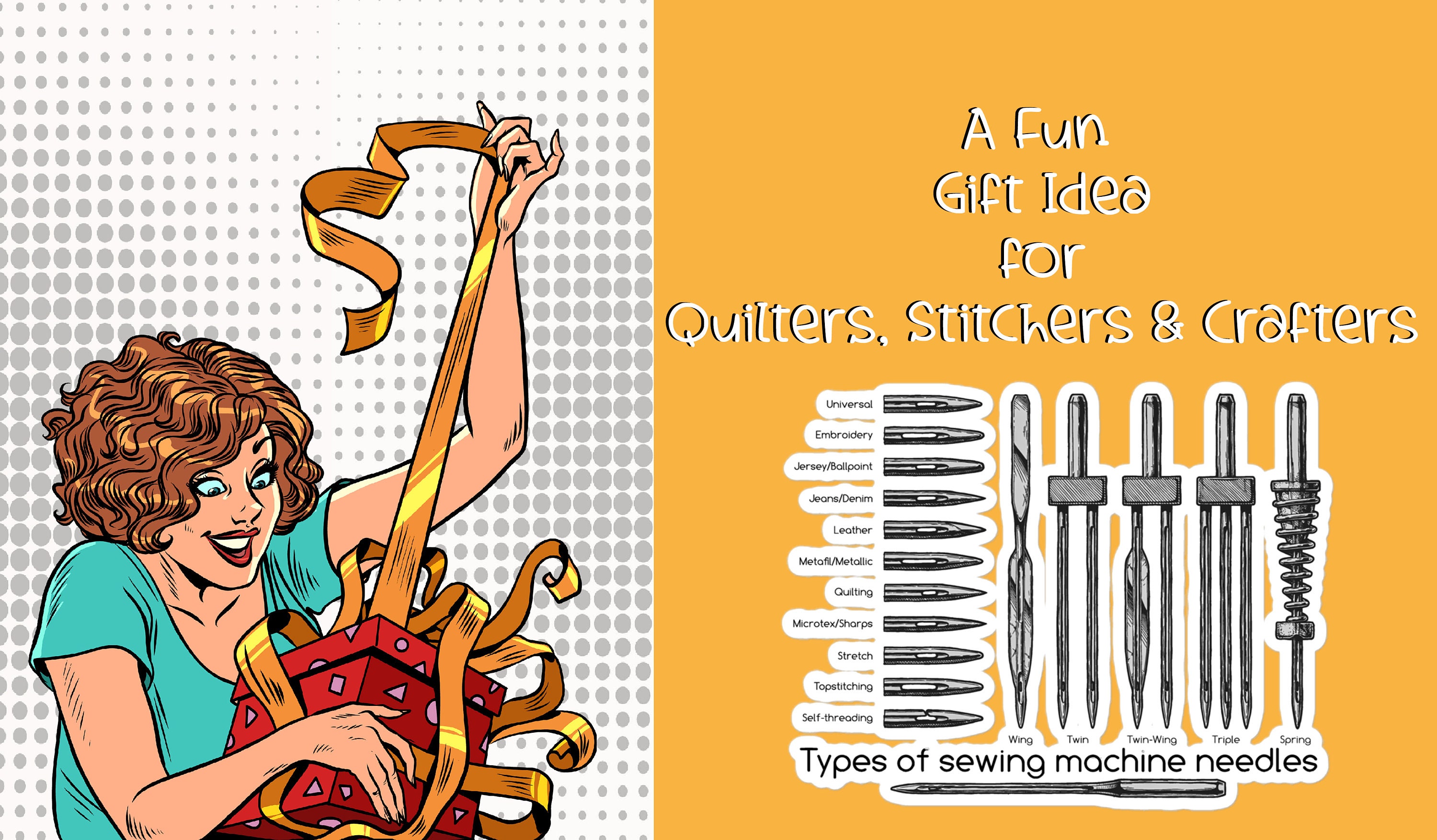 Types of Sewing Machine Needles, Sticker Decor for Craft Room, Sewing ...