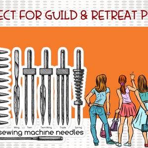 Types of Sewing Machine Needles, Sticker Decor for Craft Room, Sewing ...