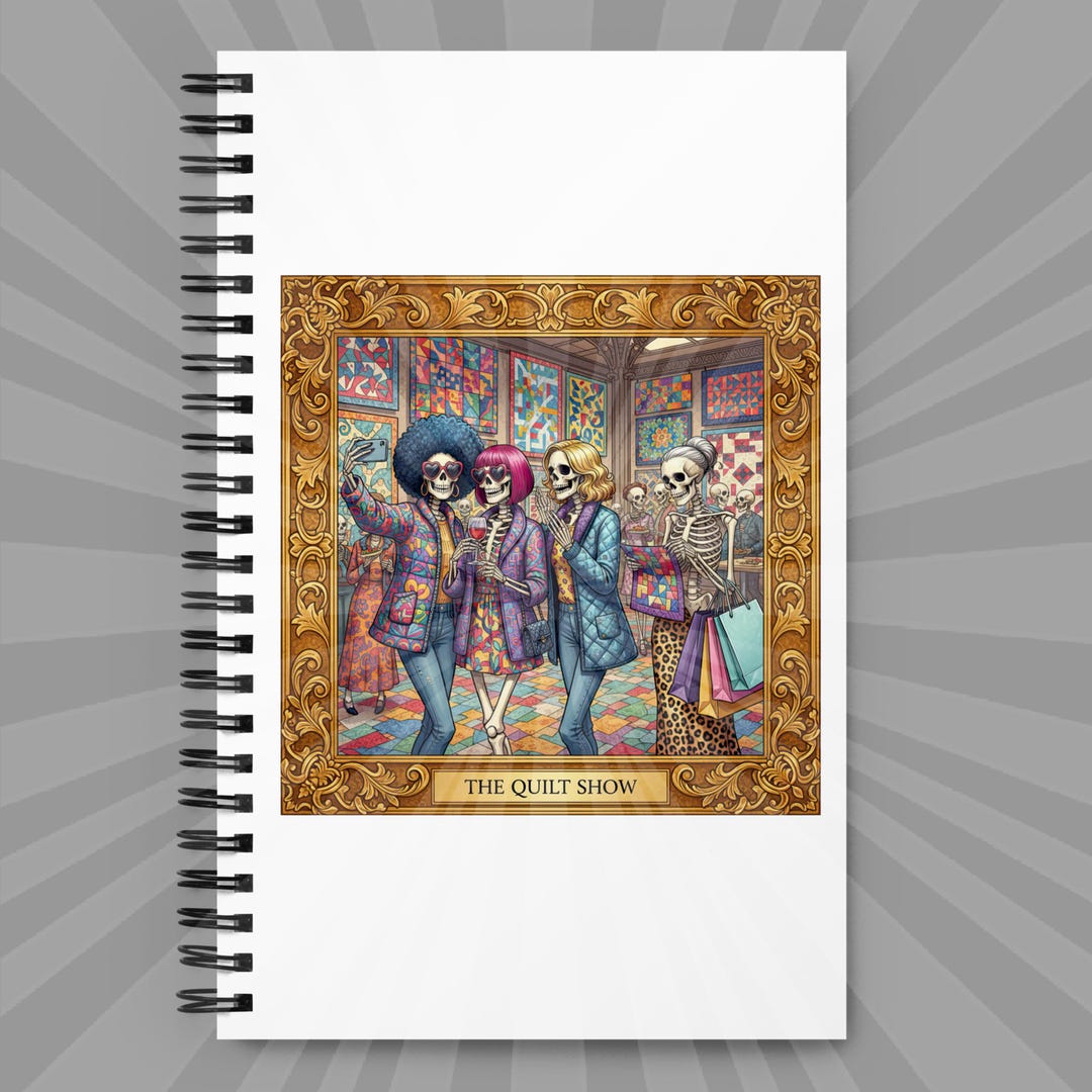 THE QUILT SHOW Tarot Themed Spiral Bound Dotted Journal - Notebook for ...