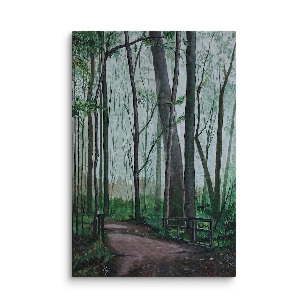 Forest Walkway - Print on Canvas - Etsy