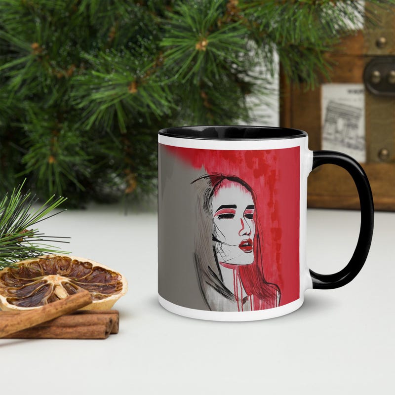 Red Mug - Etsy