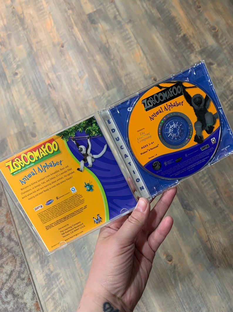 Zoboomafoo Animal Alphabet PBS 2001 Windows Game - Etsy