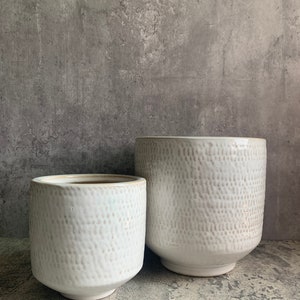 Boho Distressed Ceramic Planters - Etsy