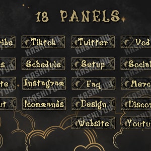 Twitch Animated Pack / Occult, Mystic, Esoteric, Witchy / Scenes ...