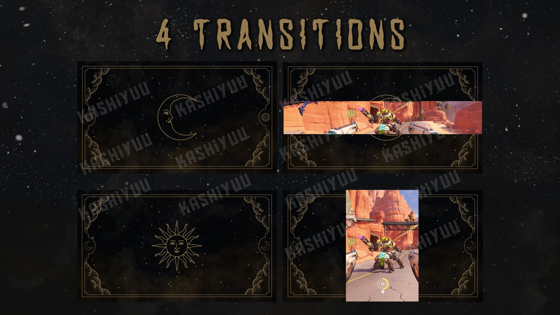 Pack Twitch Animated / Tarot, Esoteric, Occult Mystic / Scenes, Overlay ...