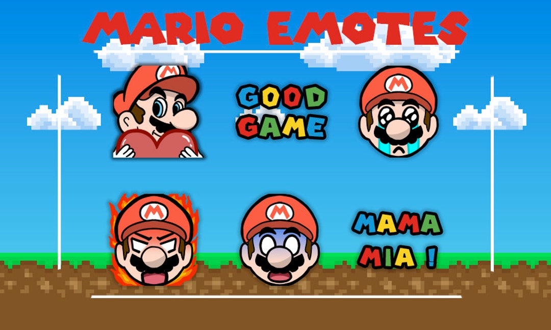 Pack Emote Mario - Etsy