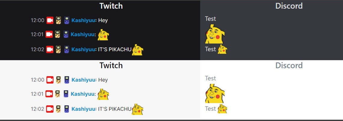 3 Pikachu WTF, Wat, Nicolas Cage Emotes, Meme - Twitch Discord Youtube ...