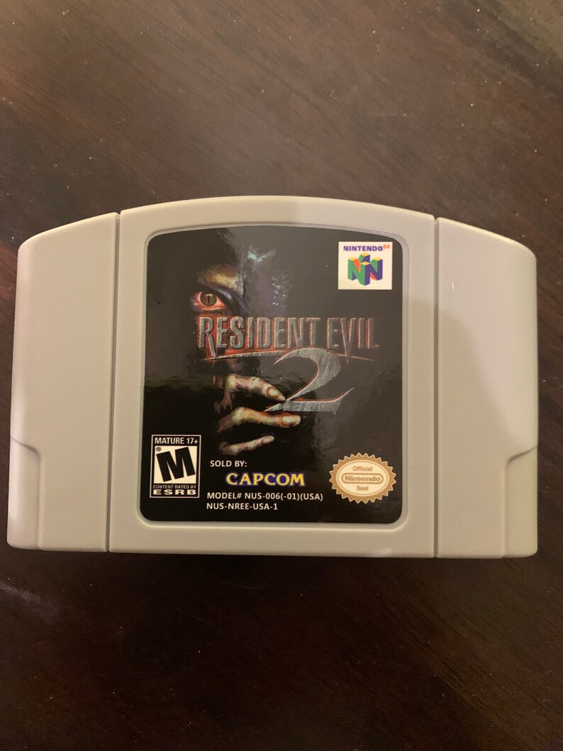 Resident Evil 2 Nintendo 64 N64 Game Etsy