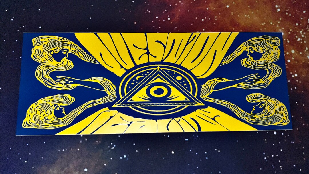 Question Reality Art Nouveau Sticker - Etsy