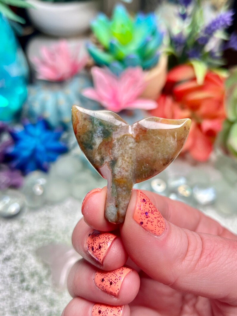 Mermaid Tail Crystal Whale Tail Whale Fluke Crystal Figurine | Etsy