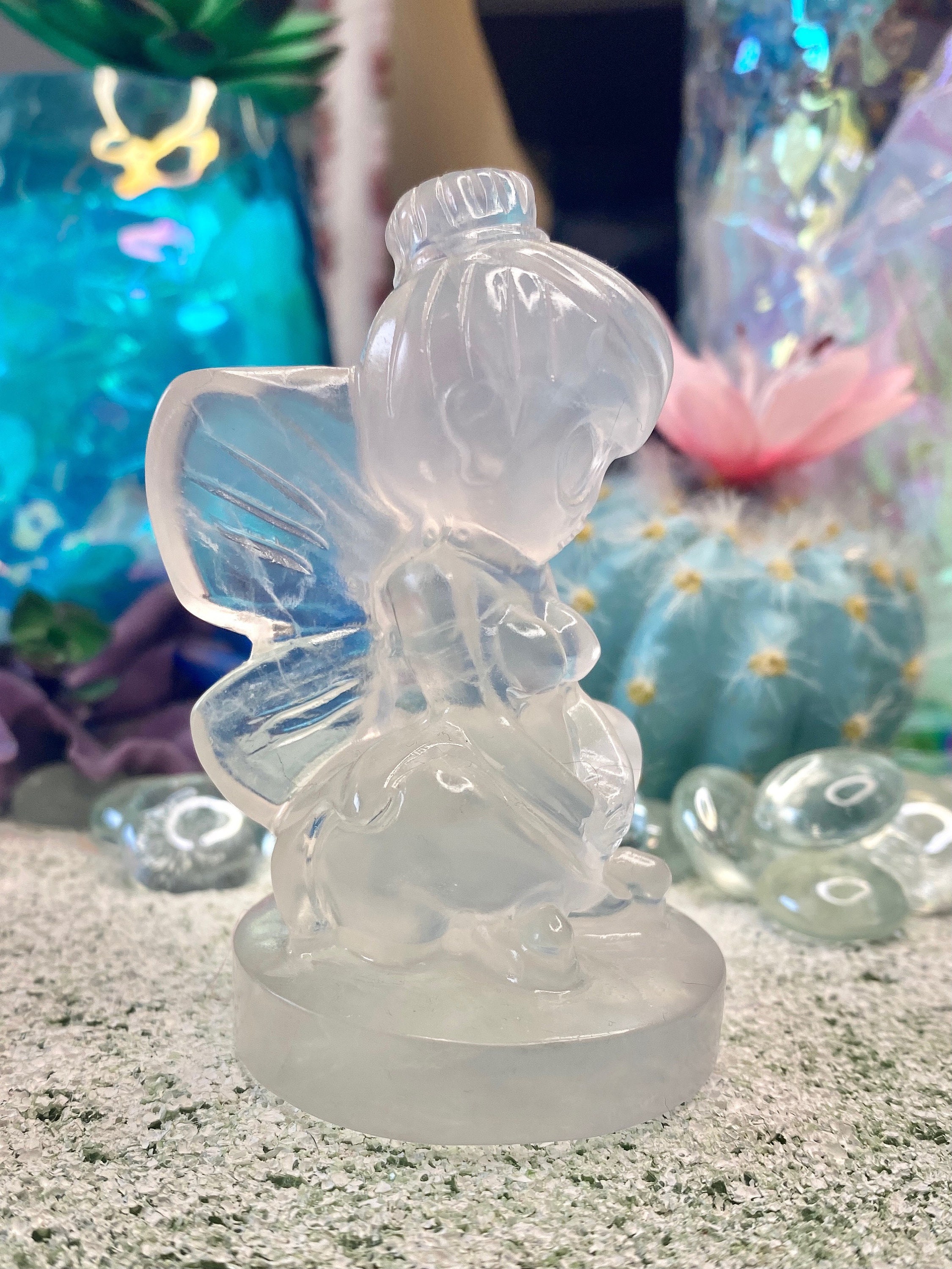 Fluorite Crystal Tinker Fairy Faerie Crystal Fairy Woodland | Etsy