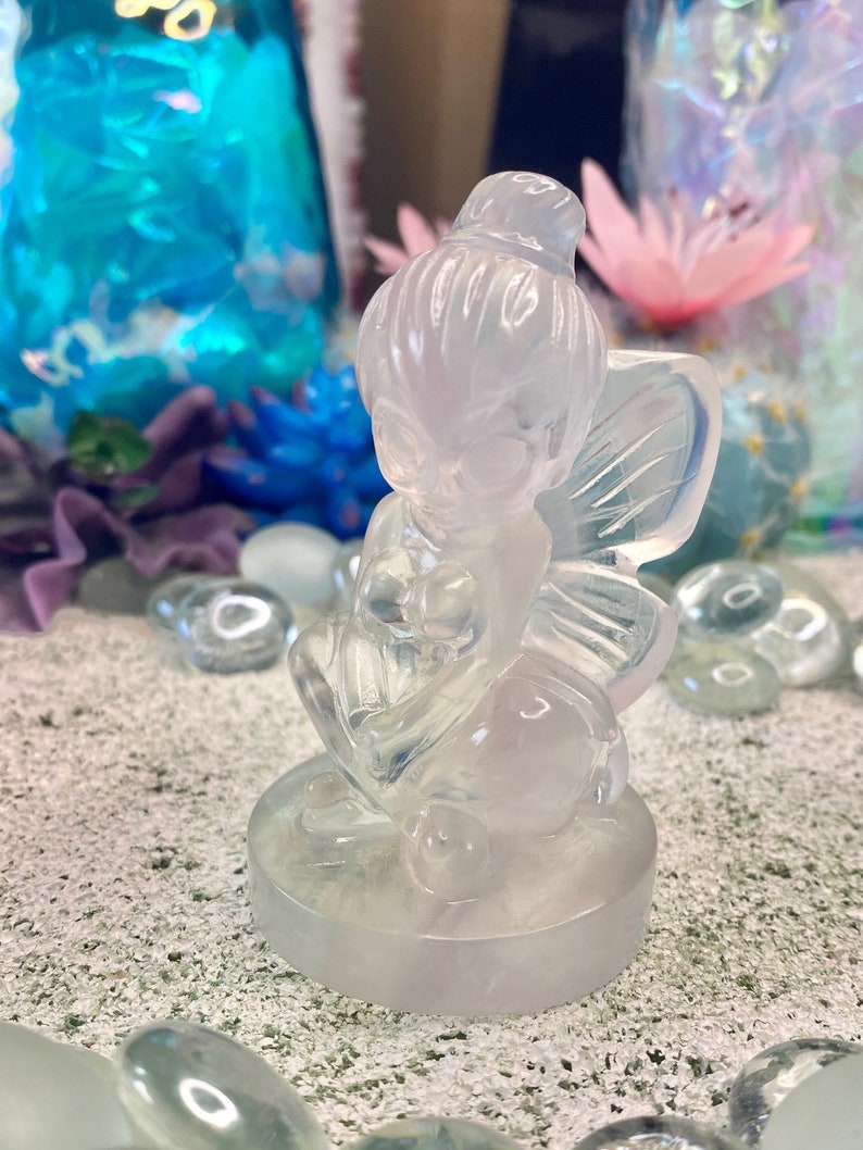 Fluorite Crystal Tinker Fairy Faerie Crystal Fairy Woodland | Etsy